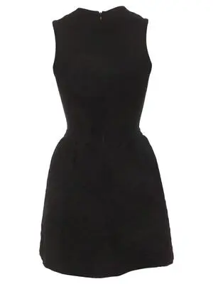 Red Valentino Polka-dot Jacquard Mini Dress - Black