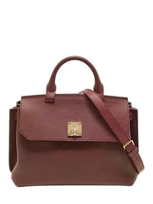 Mcm MCM Milla Flap Handbag Red