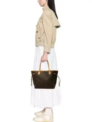 LOUIS VUITTON 2009 Monogram Neverfull Mm Tote Bag - Brown