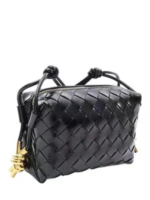 Bottega Veneta Bottega Veneta Mini Intrecciato Loop Cross Body Bag Black