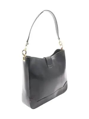Celine Leather Turn-lock Tote Bag - Black