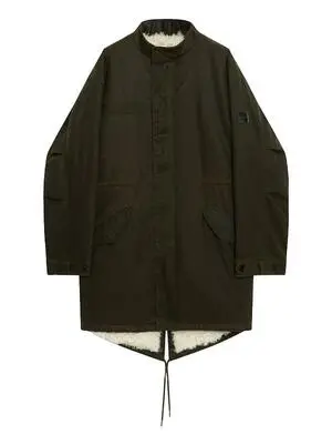 ZADIG&VOLTAIRE Zadig&Voltaire Waxed Cotton Parka With Faux Fur Lining And Stand Collar