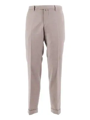 BRIGLIA 1949 Tailored Wool Pants - Brown