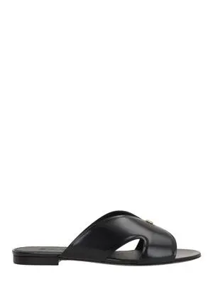 Loro Piana Vera Cross-over Strap Sandals - Black