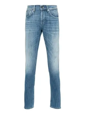 DONDUP Relaxed Fit Jeans With Logo Detail - Blue