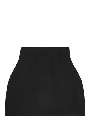 Celine Mini Skirt In Wool And Silk Cady - Black