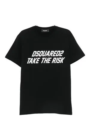Dsquared2 Slogan-print T-shirt - Black