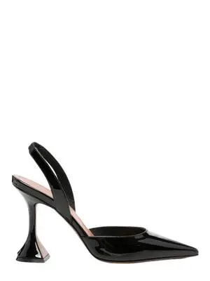 Amina Muaddi Pointed Toe High-heeled Sandals - Black