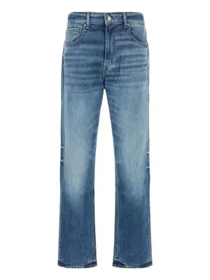7 For All Mankind Straight-leg Jeans - Lightblue