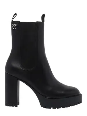 PINKO Pinko Leather Platform Ankle Boots