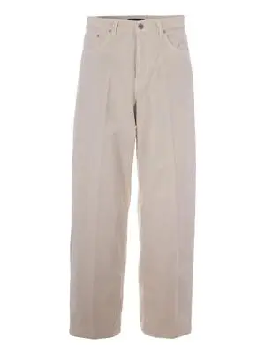 HAIKURE Straight-leg Casual Trousers - Beige