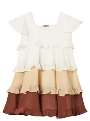 TWINSET Ruffled Muslin Dress - White