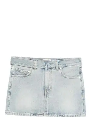 HAIKURE Tyra Belted Denim Skirt - Blue
