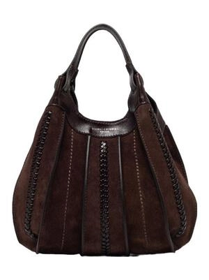 GIANNI CHIARINI Gianni Chiarini Firenze Dua Pleated Shoulder Bag Brown