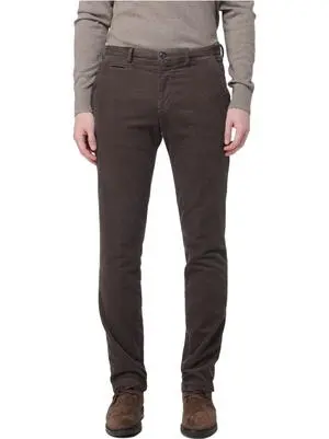 BRIGLIA 1949 Button Detailed Straight Leg Pants - Black
