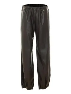 ANIYE BY Elasticated Faux Leather Pants - Black
