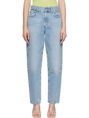 Citizens Of Humanity Tapered High-rise Jeans - Blue