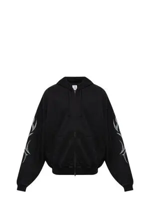 Vetements Detailed Zip-up Jacket - Black