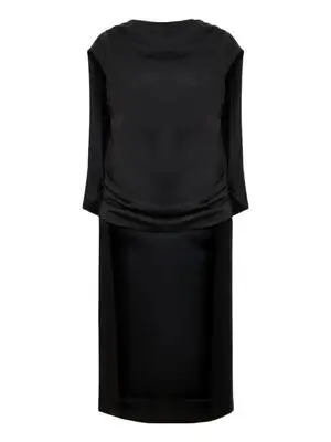 Simkhai Bella Draped-detail Tunic Top - Black