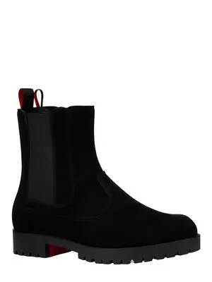 CHRISTIAN LOUBOUTIN Cavernos Chelsea Boots - Black