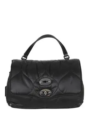 ZANELLATO Zanellato Postina Lunaria Quilted Shoulder Bag Black