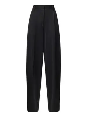 Andamane Pleated Tailored Trousers - Black