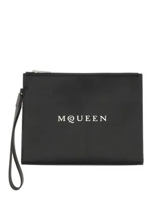 Alexander McQueen Logo Clutch - Black
