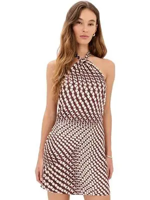REFORMATION Opaline Silk Mini Dress - Samba