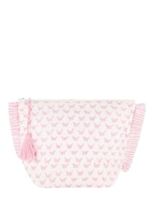 MER ST. BARTH La Plage Ruffle Pouch - Pink