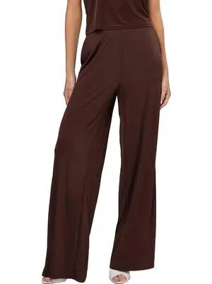 Generation Love Kelela Sheen Jersey Wide-leg Pants - Coco