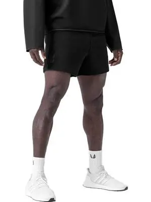 ASRV Waffle Knit Sweat Short With Antibacterial Technology - Black