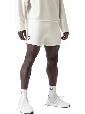ASRV Waffle Knit Sweat Short With Antibacterial Technology - Cream