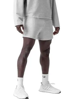 ASRV Waffle Knit Sweat Short With Antibacterial Technology - Heather Grey