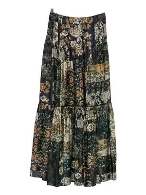 LIU JO Liu Jo Floral Patchwork Tiered Midi Skirt