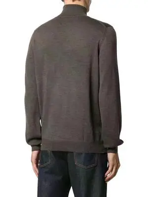 BARBA NAPOLI Roll-neck Long-sleeve T-shirt - Brown