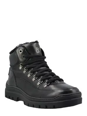 Bogner Leather Lace-up Hiking Boots - Black