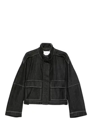 Christian Wijnants Contrast Stitch Denim Jacket - Black