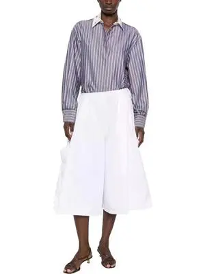 FORTE_FORTE Striped Crystal Embellished Shirt - Blue