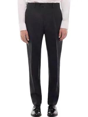 FURSAC Tailored Virgin Wool Trousers - Grey