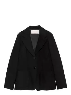 I BLUES Single-breasted Blazer With Patch Pockets - Black