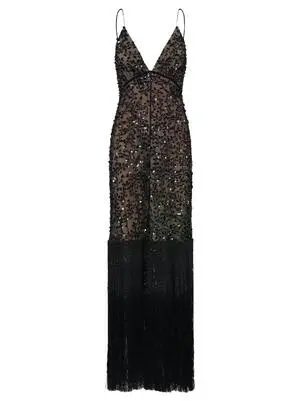 JOHANNA ORTIZ Johanna Ortiz Sequin-Embellished Fringe Maxi Dress