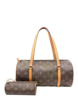LOUIS VUITTON 2003 30 Papillon Monogram Canvas Tote Bag - Brown