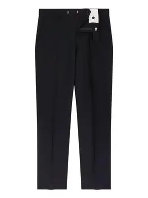 FURSAC Virgin Wool Tailored Trousers - Black