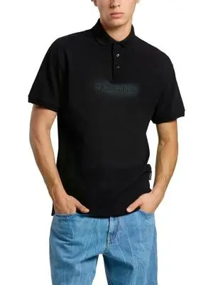 PALM ANGELS Logo Spray Regular Polo