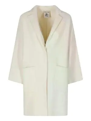 SEMICOUTURE Semicouture Long-Sleeve Coat Neutrals