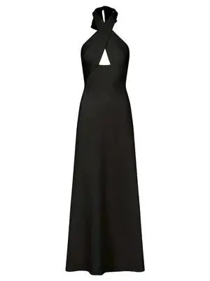 Johanna Ortiz Crinkled Maxi Dress - Black