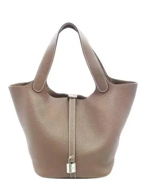 Hermès 2021 Mm Picotin Lock Tote Bag Brown
