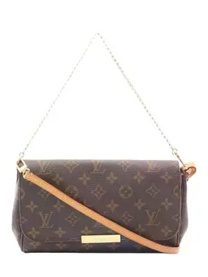 LOUIS VUITTON Favorite Mm Monogram Canvas Handbag - Brown