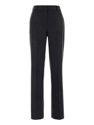 PT TORINO Ambra Textured Trousers - Grey