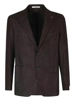 Tagliatore Single-breasted Notch-lapel Blazer - Brown
